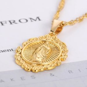 Jewelry | Highend 18k Gold Stainless Steel Holy Virgin Mary Religion ...